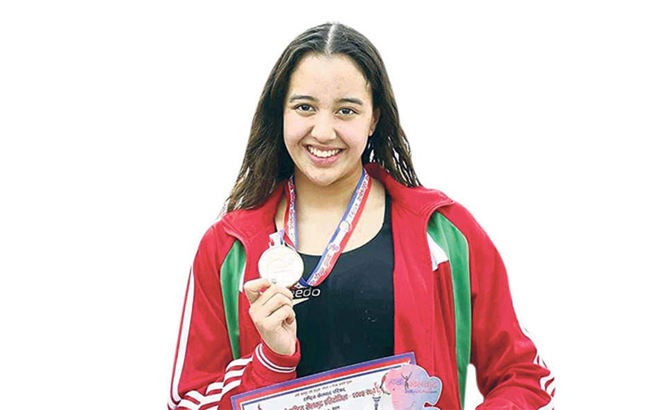 Gaurika Singh sets new history in swimming by winning three gold medals at the ongoing SAG ...